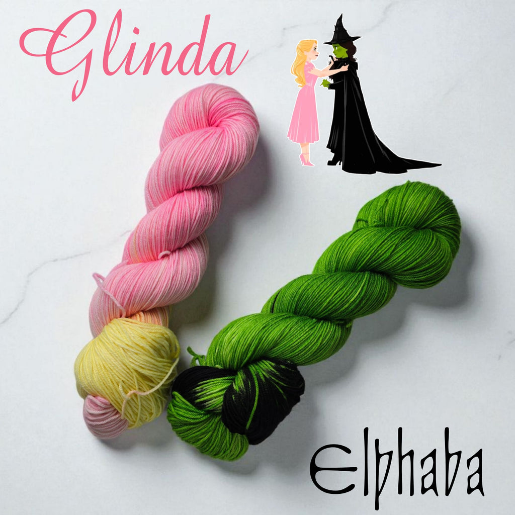Glinda - Hand dyed Color Pooling yarn - assigned pooling yarn - light ...