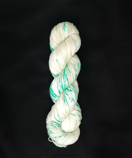A Quiet Place- Hand dyed variegated yarn -white sage green teal | Blue ...